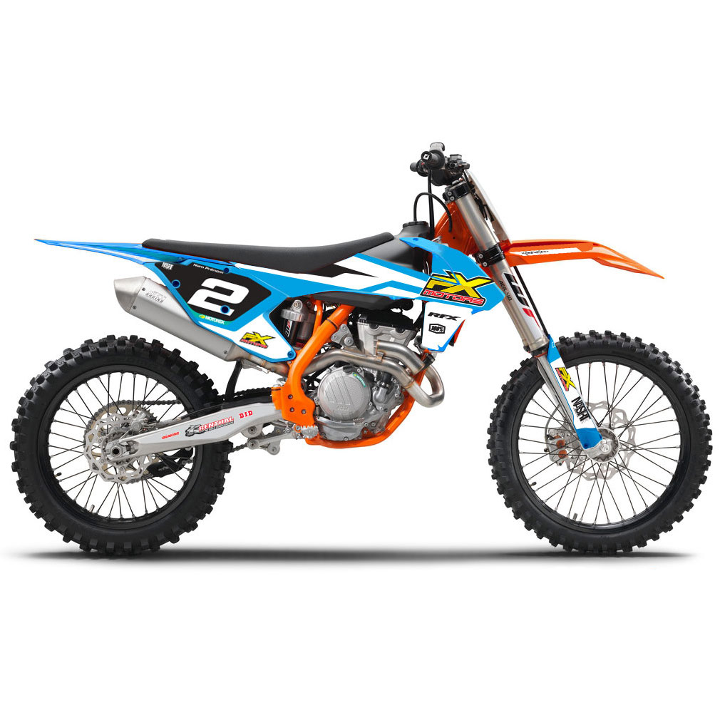 Kit Déco Perso FX MOTORS Blue Line KTM SX/SXF - FX MOTORS
