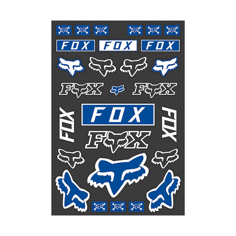Planche de Stickers Fox Racing Legacy Bleu - FX MOTORS