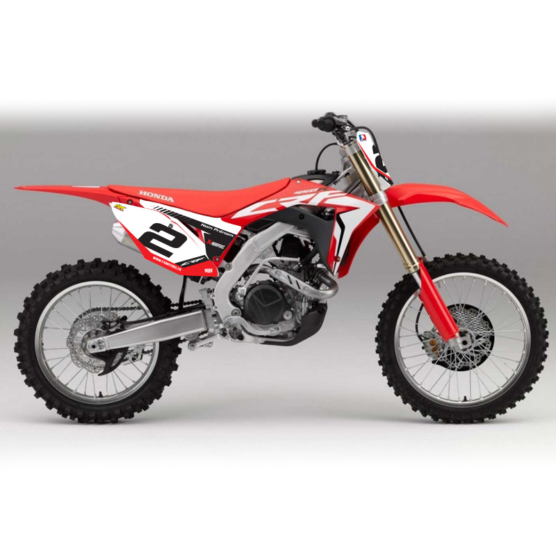 Fonds de Plaques Motocross Perso HONDA CR/CRF Racing Line - FX MOTORS