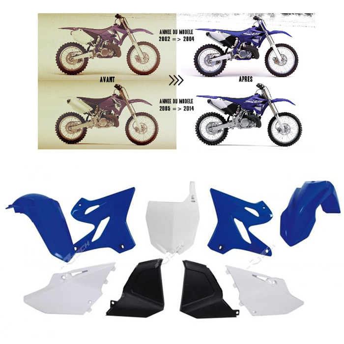 Kit Plastiques Racetech 125/250 YZ Réplica YZ 15-21 - FX MOTORS