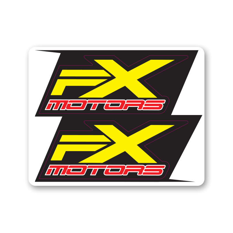 Lot de 2 Stickers FXMOTORS - FX MOTORS