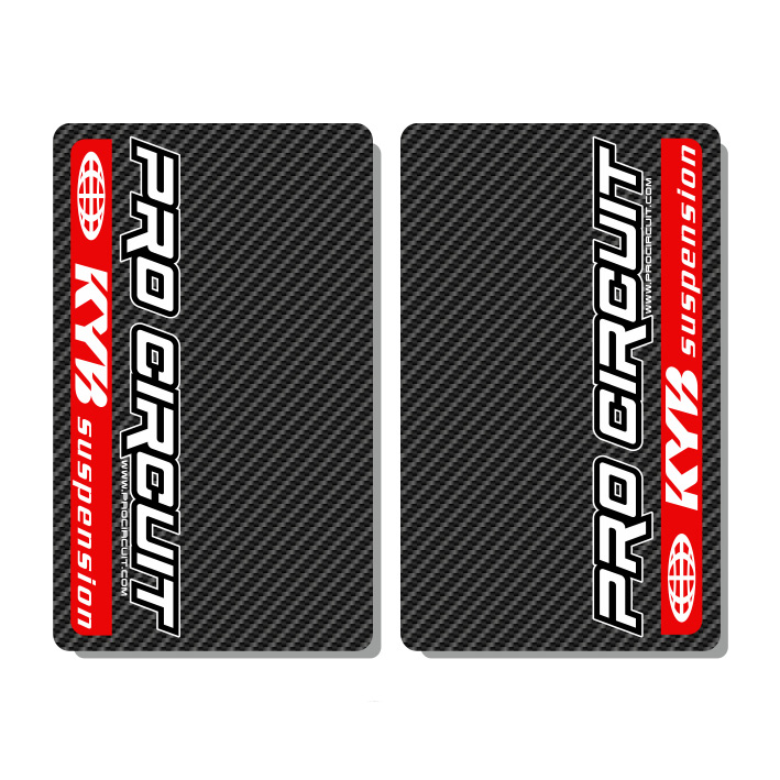 Stickers de Fourche Kayaba/Pro Circuit Carbone - FX MOTORS